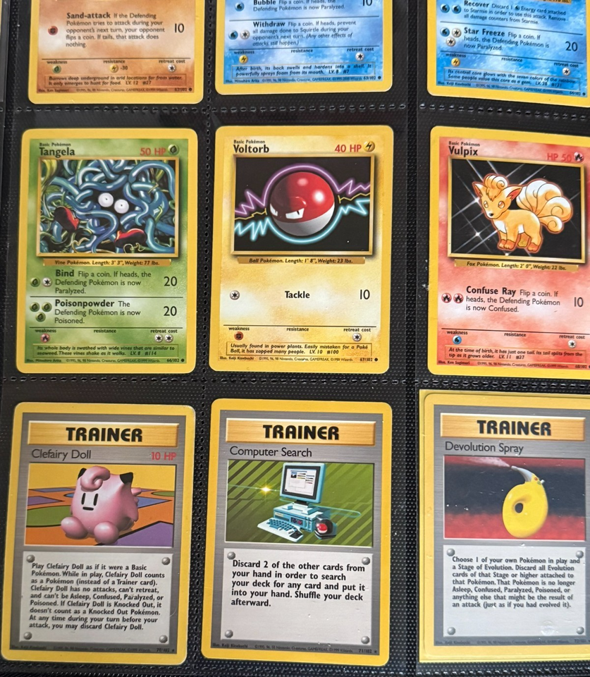 Pokemon Complete Base Set 17-102 Non Holo Rare Common Uncommon 🔥Cards🔥 ...