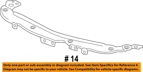 GM OEM 16-19 Cruze Front Bumper Grille Bumper Components-Upper Support ...