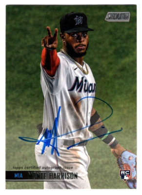Monte Harrison 2021 Topps Stadium Club Rookie Autograph Auto SP Miami ...