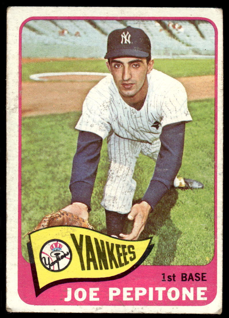 1965 TOPPS JOE PEPITONE 245 VG BASEBALL NEW YORK YANKEES | eBay