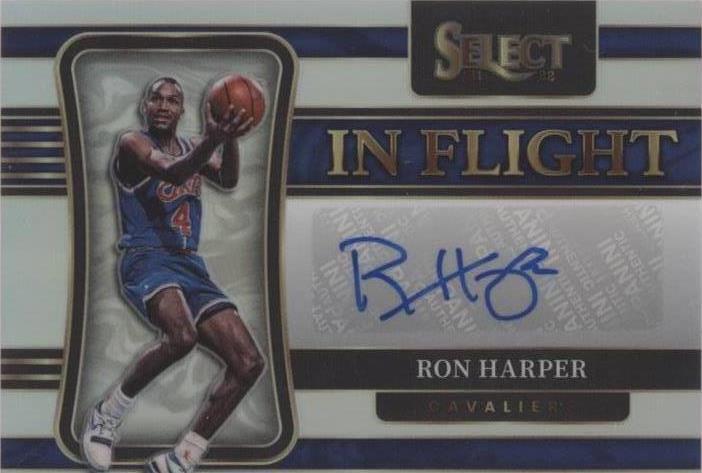 2021-22 Panini Select - In Flight Signatures Ron Harper #IF-RHP Silver ...
