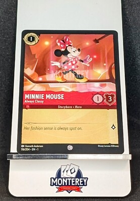 MINNIE MOUSE Always Classy NM-MINT Disney Lorcana TCG non holo 116/204 ...