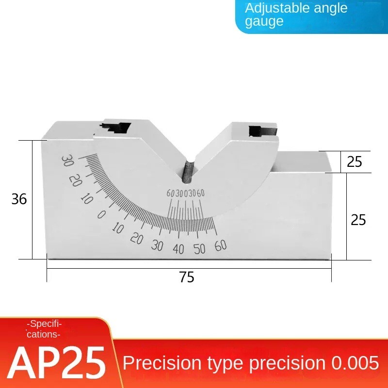 Adjustable Angle Gauge High Precision Angle Pad Gauge Angle Block Ruler ...