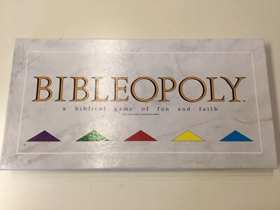 1991 Bibleopoly Christian Faith Bible Monopoly Game 100% Complete Ages ...