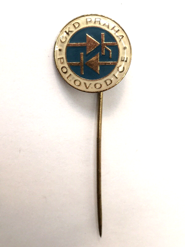 Vintage Prague Czech Stick Pin CKD PRAHA Enamel and Metal | eBay
