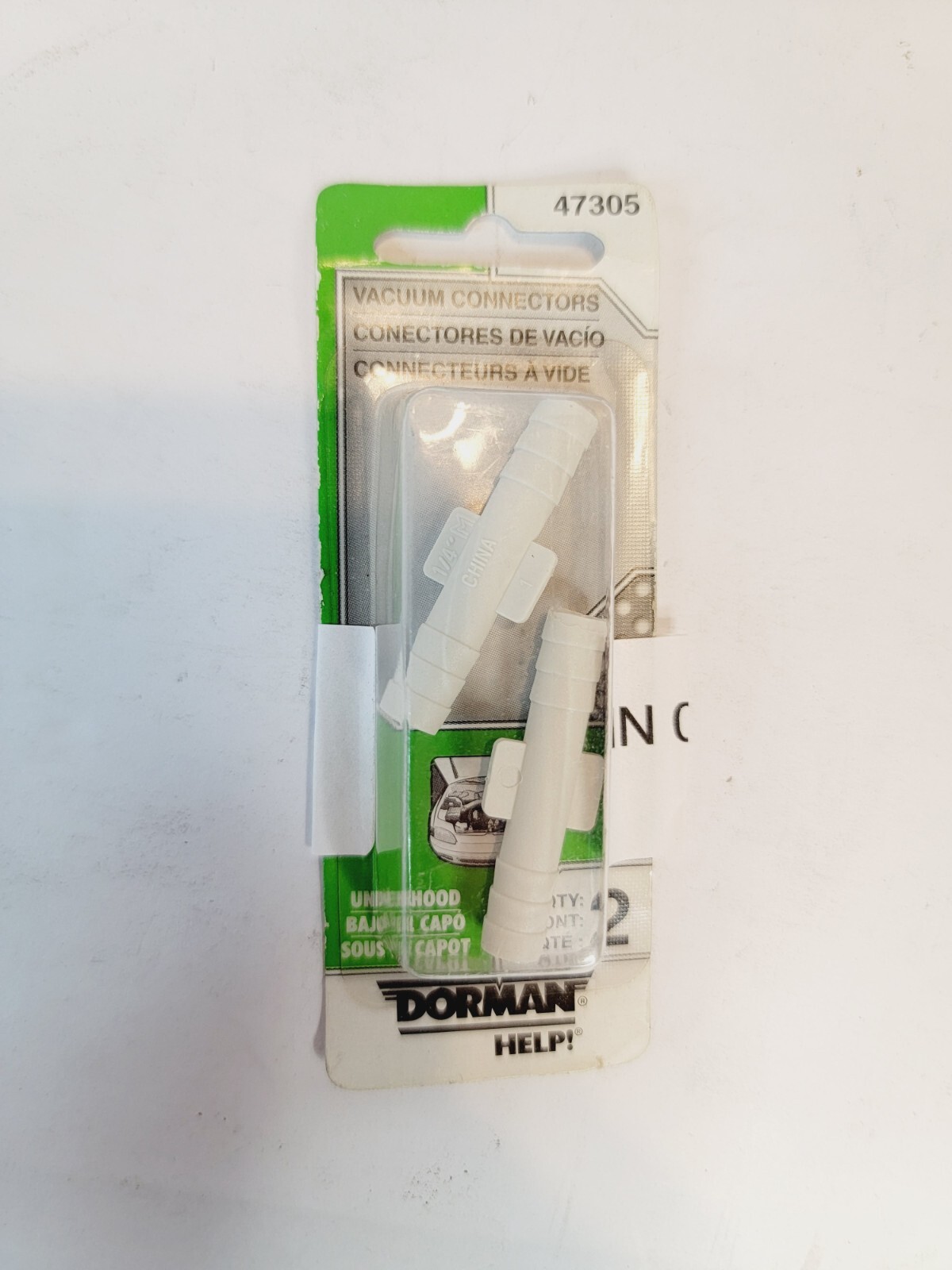 Genuine Dorman Vacuum 47305 ¼" Connectors Pack of 2 | eBay