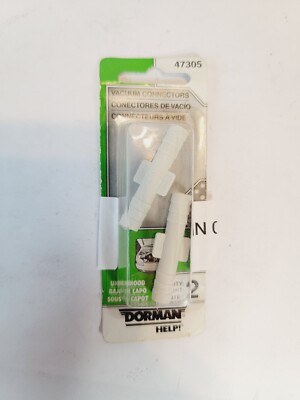 Genuine Dorman Vacuum 47305 ¼" Connectors Pack of 2 | eBay