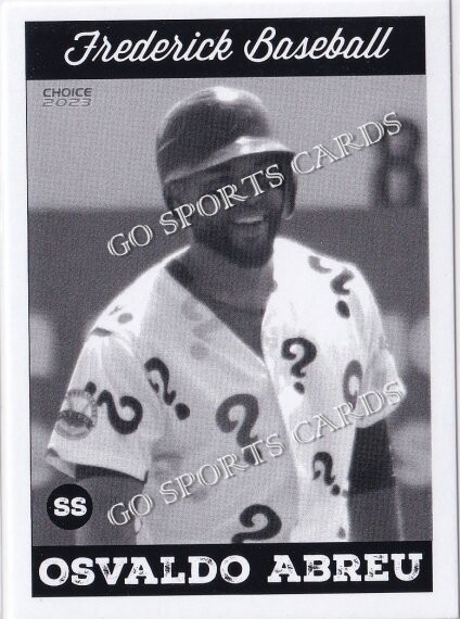 2023 Spire City Ghost Hounds Frederick Osvaldo Abreu RC Rookie ...
