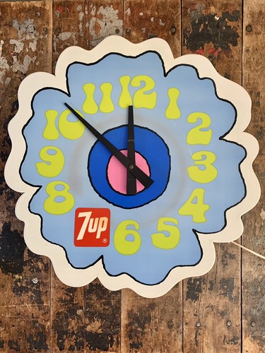 Vintage Everbrite Flower Hippie Pop Culture Peter Max 7up Advertising ...