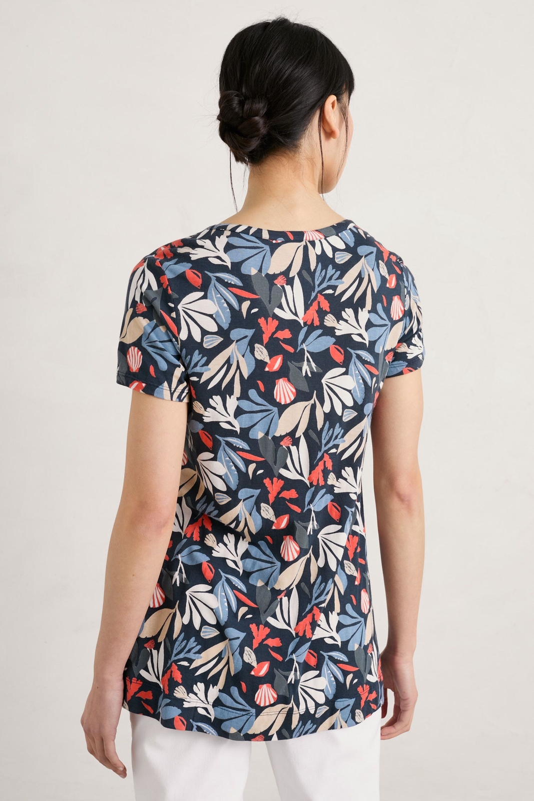 Seasalt Women's Top - navy Risso Short Sleeve Top - Regular - Collaged ...