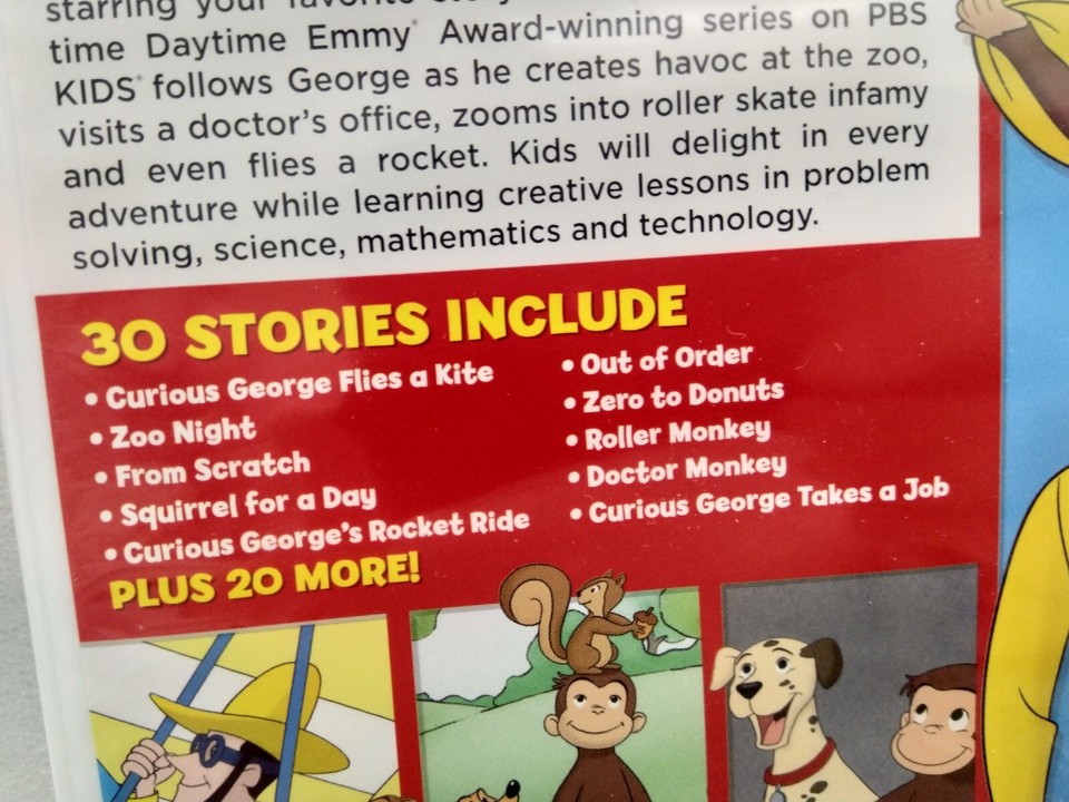DVD Curious George - 30 Story / 6 Hour Collection PBS (DVD, 2019) - NEW ...