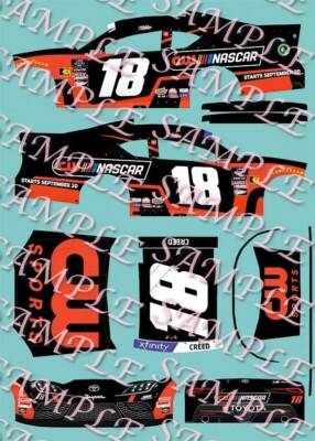 2024 Sheldon Creed CW Sports Xfinity 1/64 Peel & Stick Decals | eBay