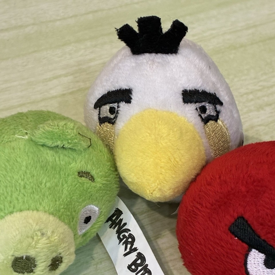 2012 Angry Birds Flingers Finger Puppets Soft Plush Toys Pencil Toppers ...