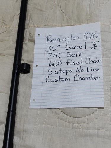 Remington 870 Turkey Shoot / Card Shoot Barrel | eBay