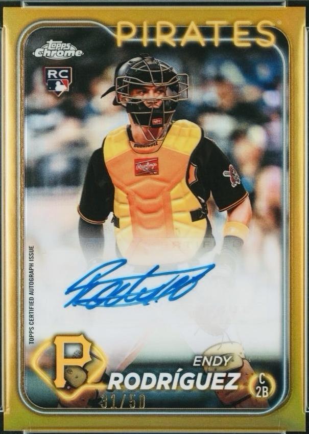 2024 Topps Chrome Update Series - Autographs Endy Rodriguez #AC-ER Gold ...