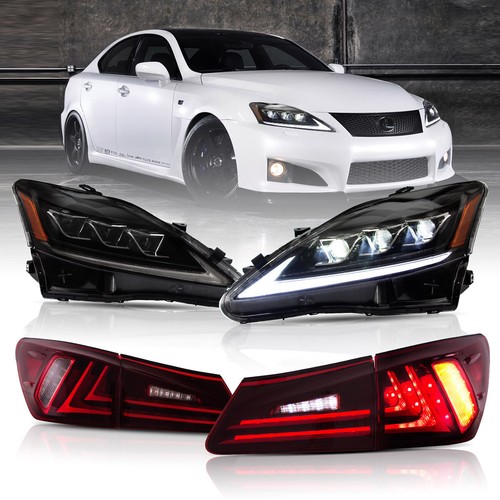 VLAND Full LED Headlights + Tail Lights For 2006-2013 Lexus IS250 350 ...