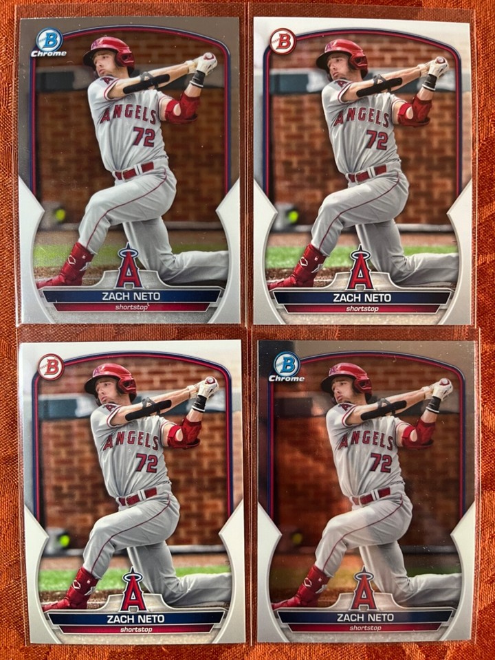 Zach Neto Angels Prospect, Bowman Chrome & base Prospect cards | eBay