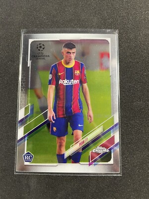 2020/21 Topps Chrome UEFA Pedri RC Rookie Card FC Barcelona #61 | eBay