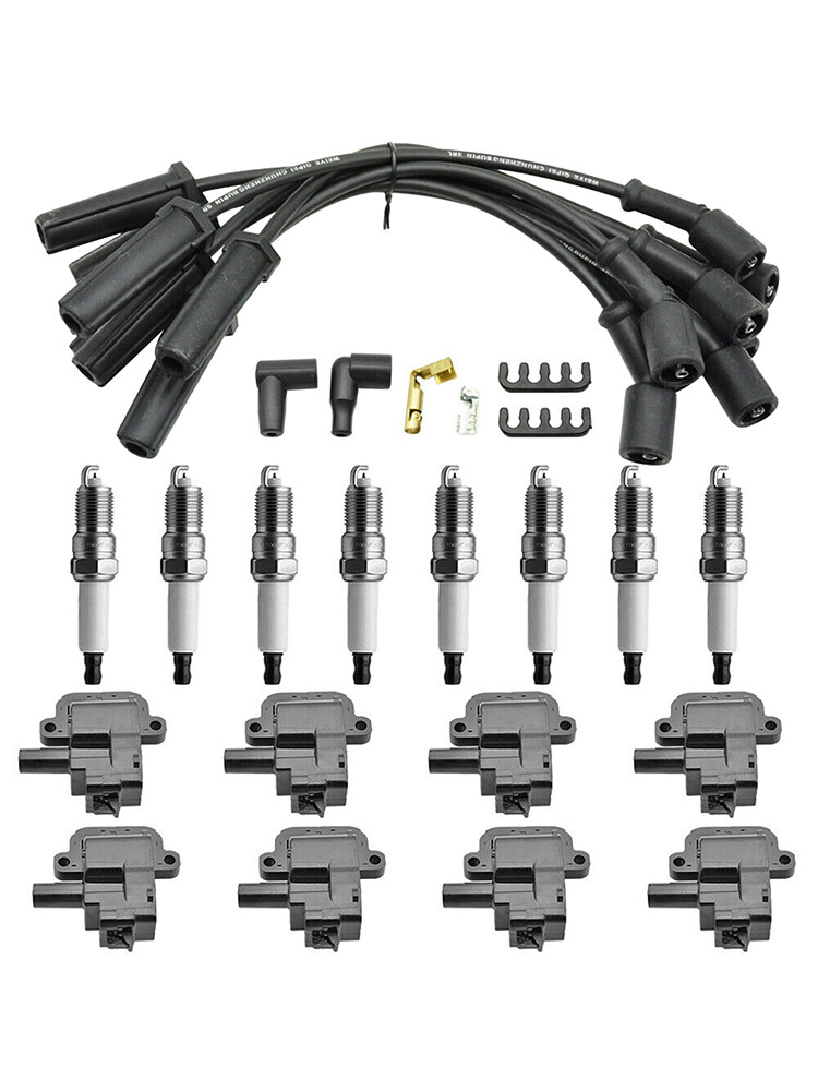 8X lgnition Coil +Spark Plug +Wire D580 UF192 For Chevrolet Camaro LS1 ...