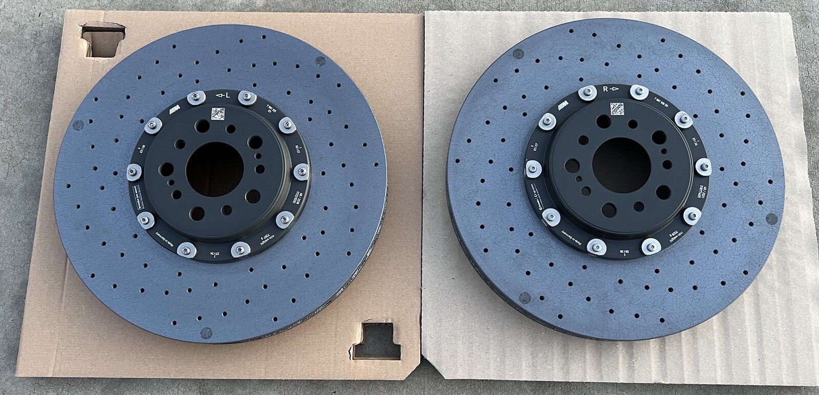 BRAND NEW OEM BMW F90 M5 F92 M8 CARBON CERAMIC BRAKE ROTORS & PADS ...