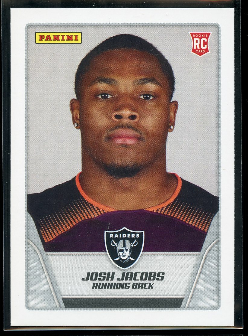 Josh Jacobs 2019 Panini NFL Sticker Collection Card #84 Oakland Raiders ...