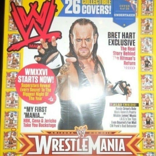 UNDERTAKER wwe 4/26 wrestlemania XXVI MICKIE JAMES POSTER shawn ...