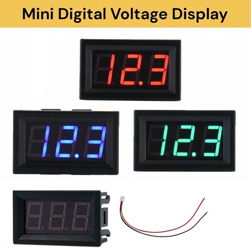 LED Display Digital Voltmeter 12-24V Car Gauge Voltage Volt Panel Meter ...