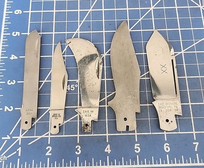 Vintage Case Parts & Repair Knife Blade & UNGROUND BLANK Lot 6547 6245 ...