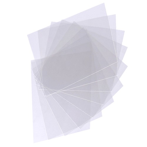 10 Pcs Clear Transparency Sheet Packaging Film Sheets Transparent PET ...