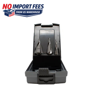 Step Drill Bit Kit Multiple Hole Sizes in One Pass Precision Drilling ...
