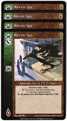 Raven Spy x4 Camarilla Edition V:TES VTES Vampire CCG | eBay