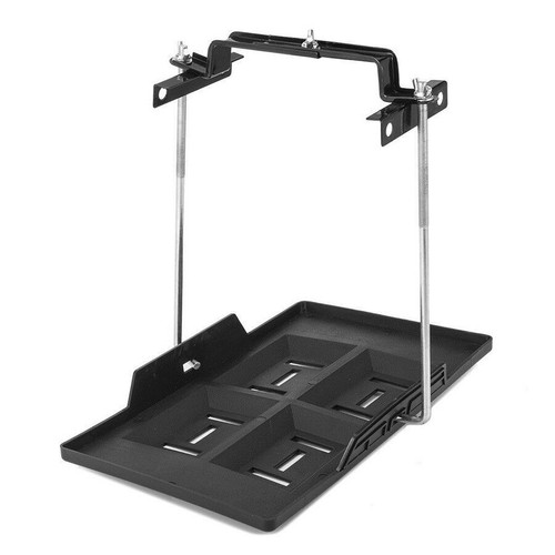 1X Adjustable Car Battery Mount Tray Lead Acid Battery Holder Base ...