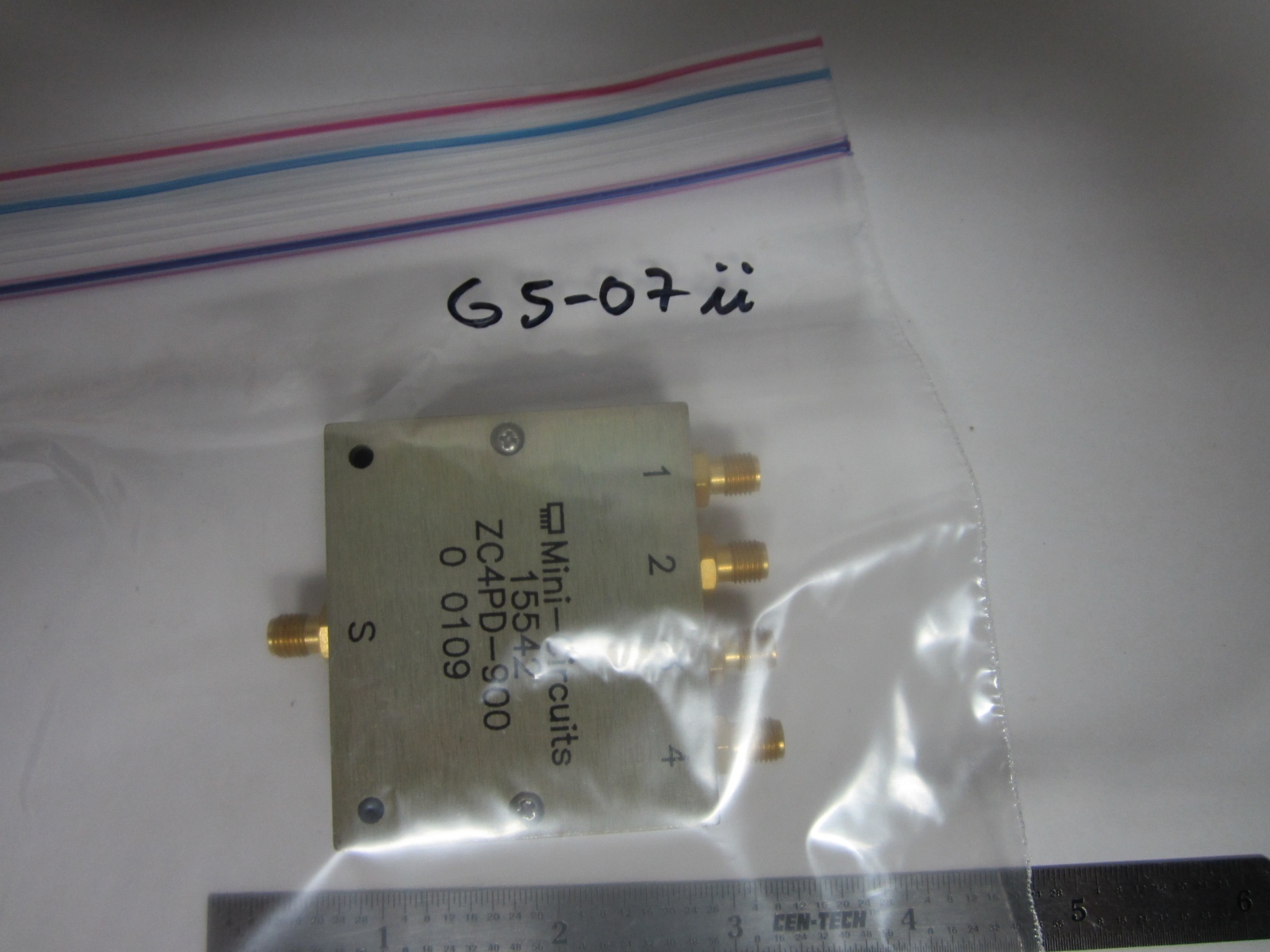 MINI CIRCUITS SPLITTER ZC4PD-900 RF MICROWAVE FREQUENCY AS IS BIN#G5-07 ...
