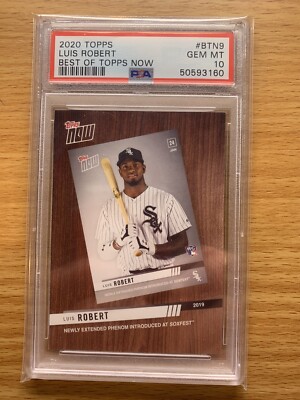 Luis Robert - 2020 Best of Topps Now #BTN9 Rookie RC PSA 10 Gem Mint | eBay