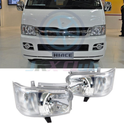 1Pair Clear Lens Projector Headlights Lamp Fit j For Toyota Hiace 200 ...