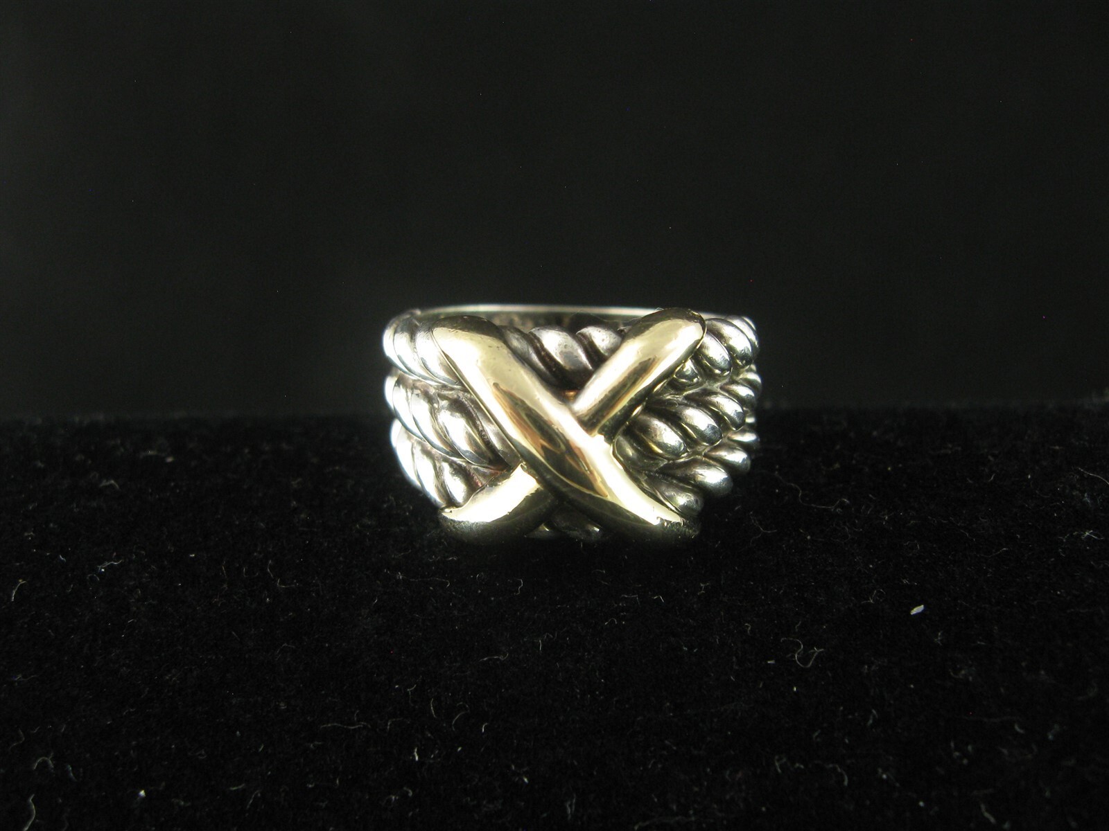 Michael Anthony Ma Sterling Silver 925 Ring with 14K … - Gem