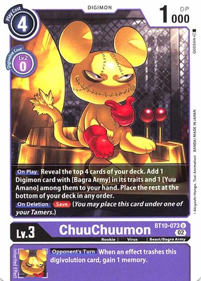 BT10-073 U ChuuChuumon Digimon BT10-073 Digimon | eBay