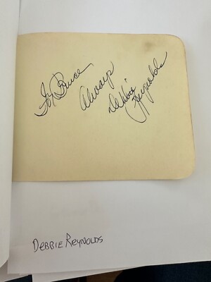 wonderful DEBBIE REYNOLDS - Signature from an autograph album of all ...