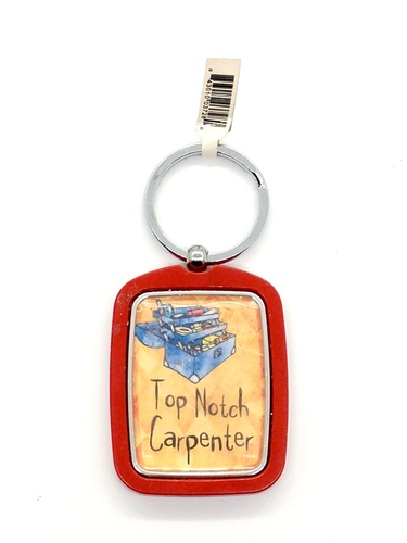 Vintage NOS "Top Notch Carpenter" Keyring Keychain | eBay