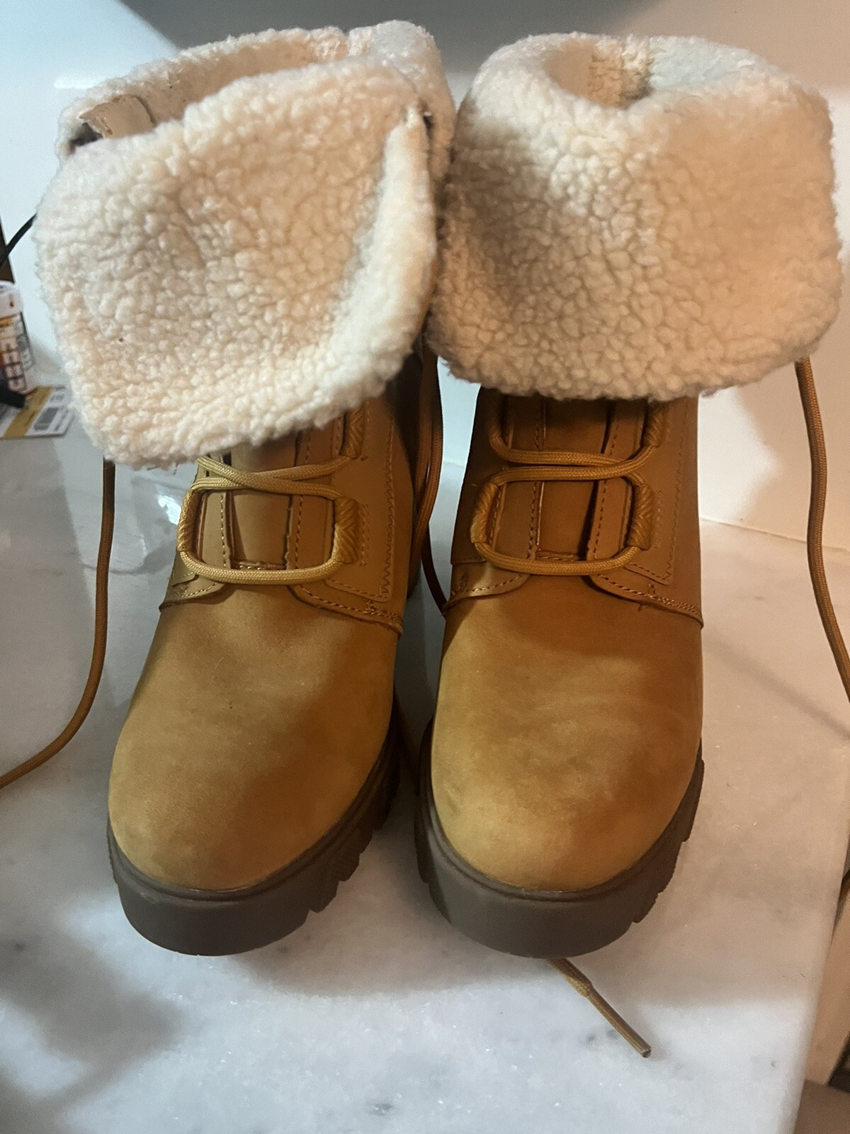 Timberland Lana Point Faux Shearling Boots Sz 10 Timb… - Gem