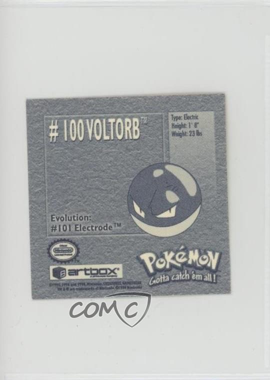 Voltorb Artbox Pokemon Stickers Series 1 #100 1999 | eBay