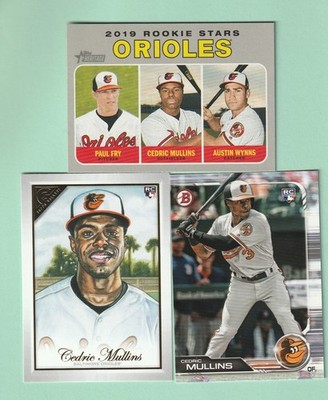 2019 Topps Cedric Mullins 3 card Rookie RC lot Orioles Mets | eBay