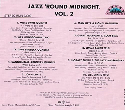 Jazz Round Midnight Jazz'round Midnight 2 (CD) (US IMPORT) | eBay Australia