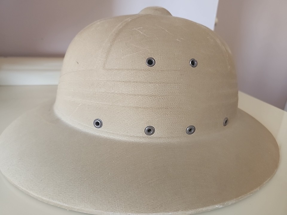 US Army Sun Helmet Hawley Products Pressed Fiber Dec 31 1948 Original ...