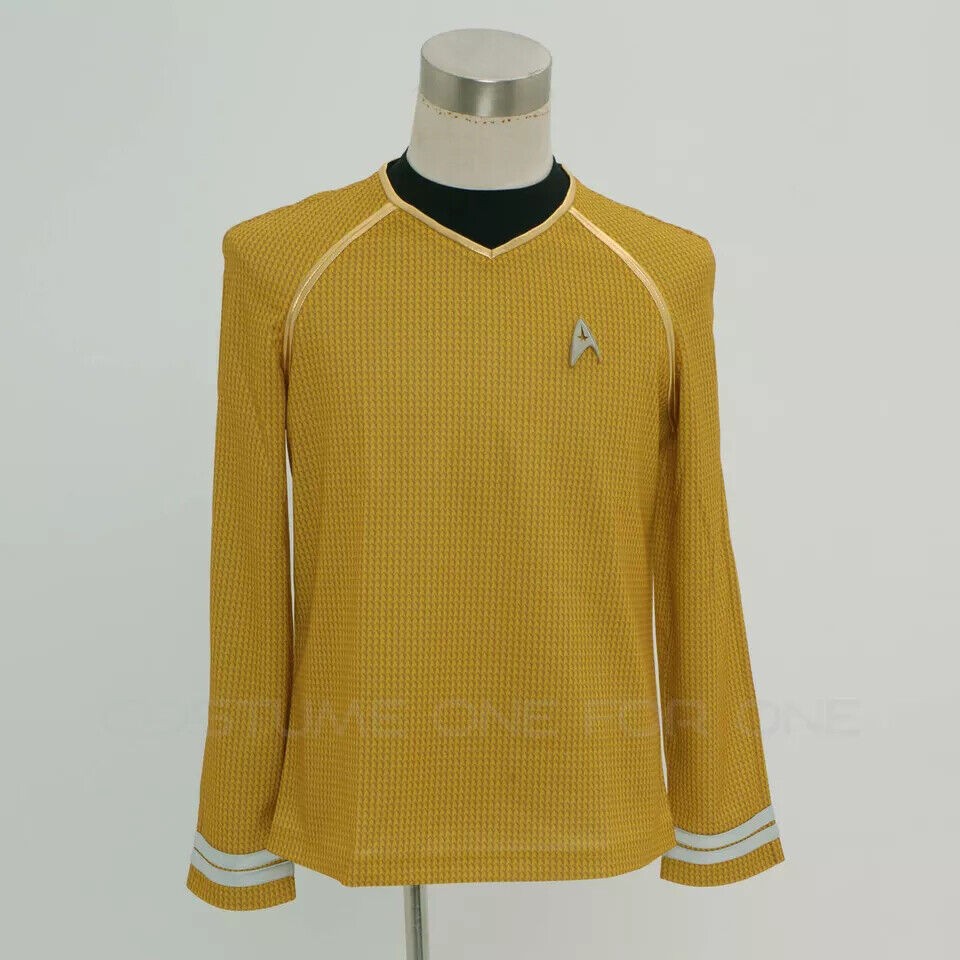 Star Trek First Officer Spock Shirt Blue/yellow/red Cosplay Costume ...