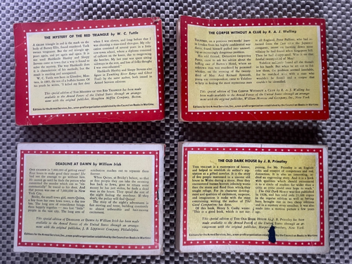WWII Armed Services Edition Mysteries ~ 4-Book Lot ~ Irish Priestley ...