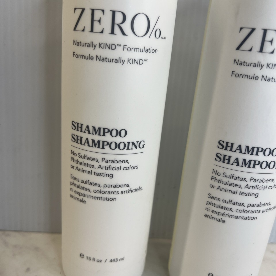 (2-Pack) ZERO% by Gilchrist & Soames Naturally Kind SHAMPOO w Pump 15 ...