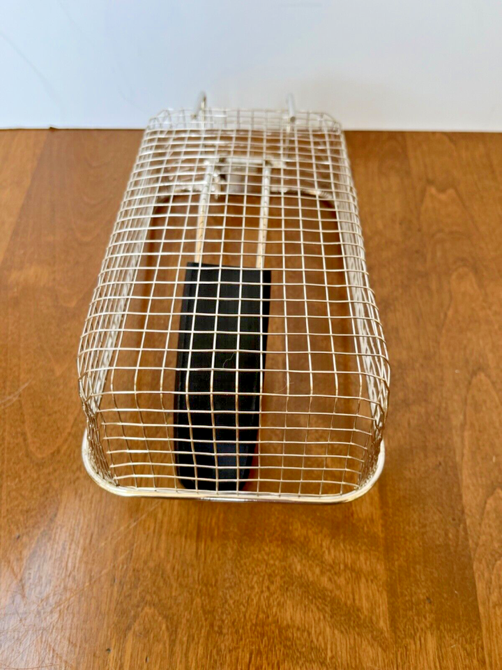 Deep Fry Basket Wire Mesh Rectangle with Long Handle Frying Tool ...