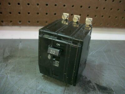 SQUARE D QOB CIRCUIT BREAKER QOB320 20AMP 240VOLT 3POLE OLD ...