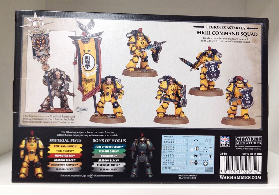 Warhammer Horus Heresy Mkiii Legion Command Squad Single Models | eBay
